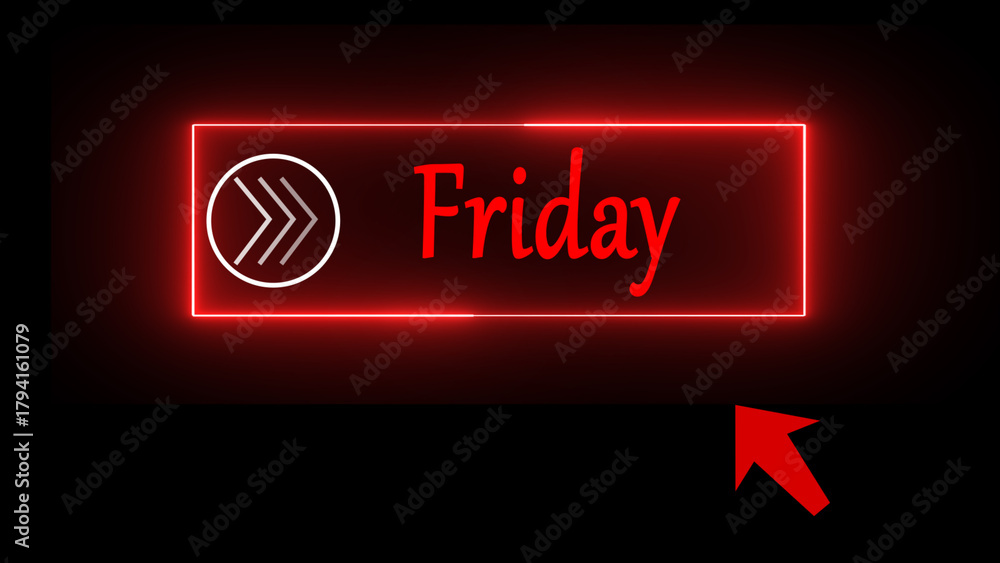 Glowing colorful neon text day, Name of the day of the week Sunday neon ...