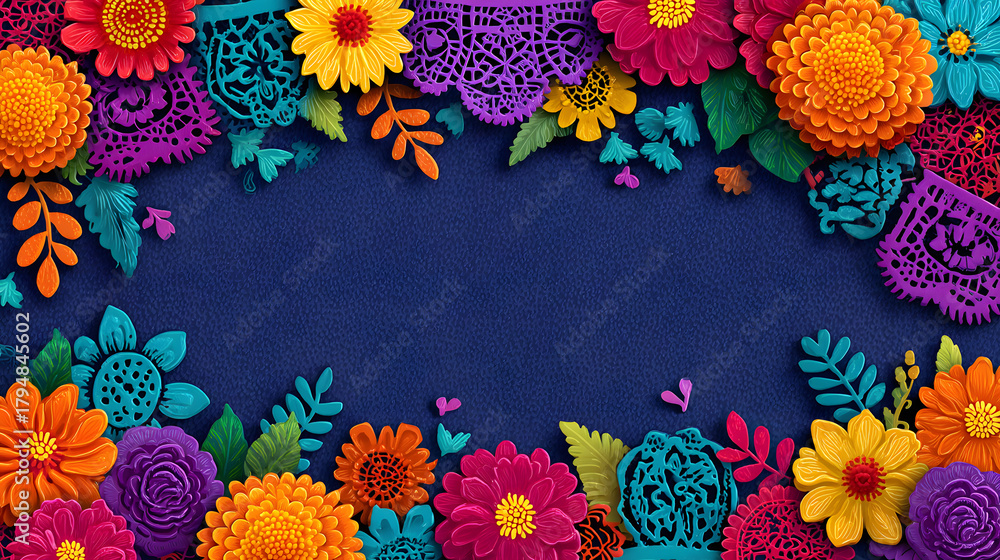 Monday, 10 November 2025 at 17:08 Mexican fiesta invitation border with ...