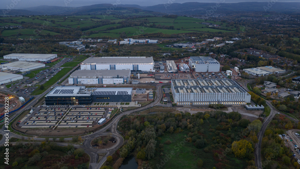 data center AI digital infrastructure in Cardiff, Wales. Stock Photo ...
