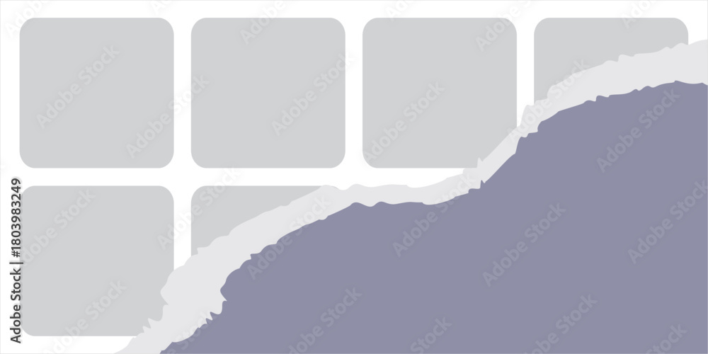 Pictures or photos frame collage, page grid layout abstract photo ...