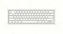 Sketched Computer Keyboard Free Stock Photo - Public Domain Pictures