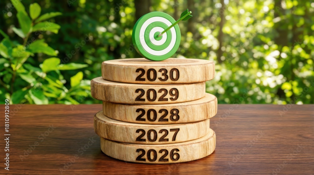 future growth target year 2026, 2027, 2028, 2026 and 2030 Stock Photo ...