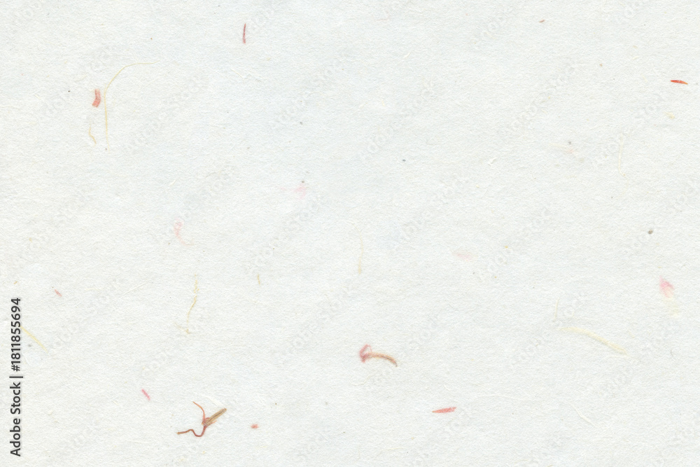 Foto de Stock White mulberry paper texture with natural fibers ...