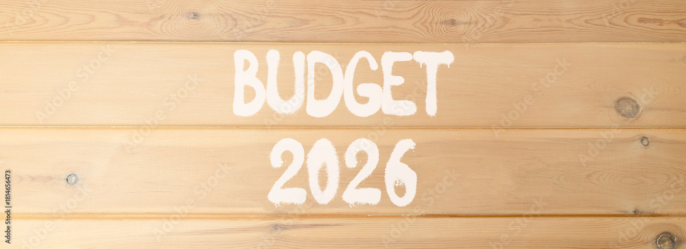 Photo Stock Budget 2026 symbol. Concept words Budget 2026 on beautiful ...
