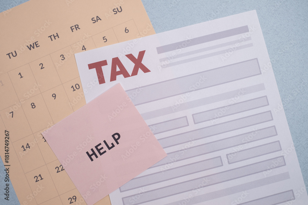 Stock-Foto „National Tax Day. Federal tax filing deadline in the United ...