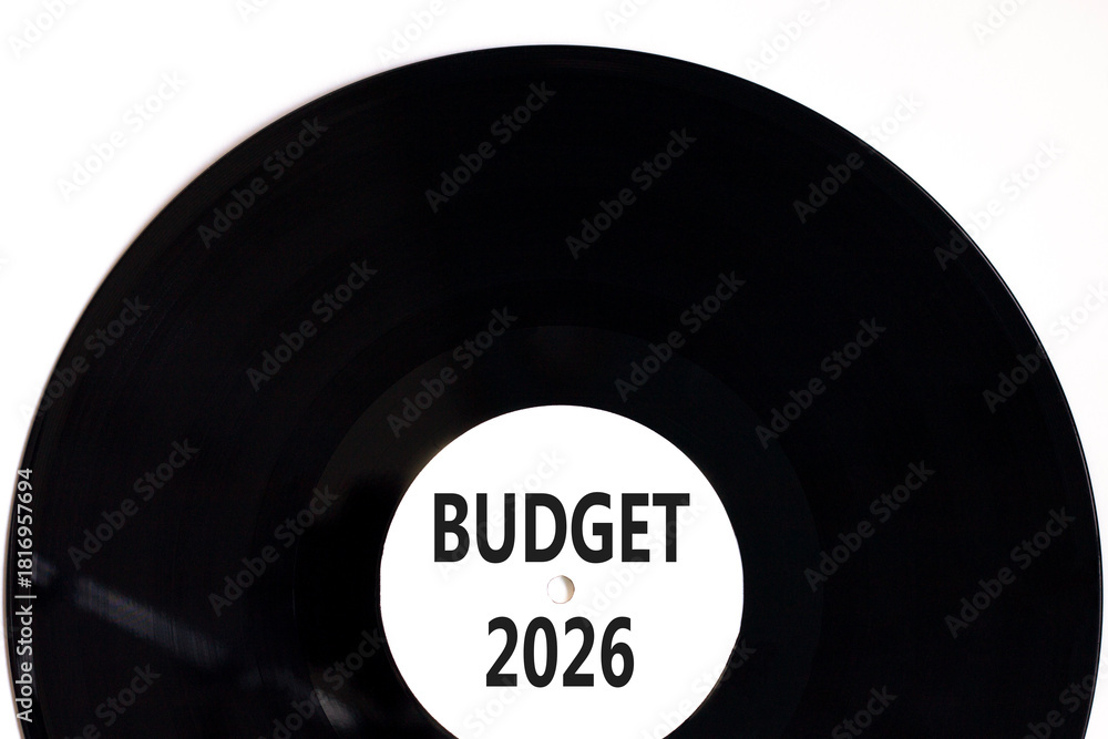 Budget 2026 symbol. Concept words Budget 2026 on beautiful white and ...