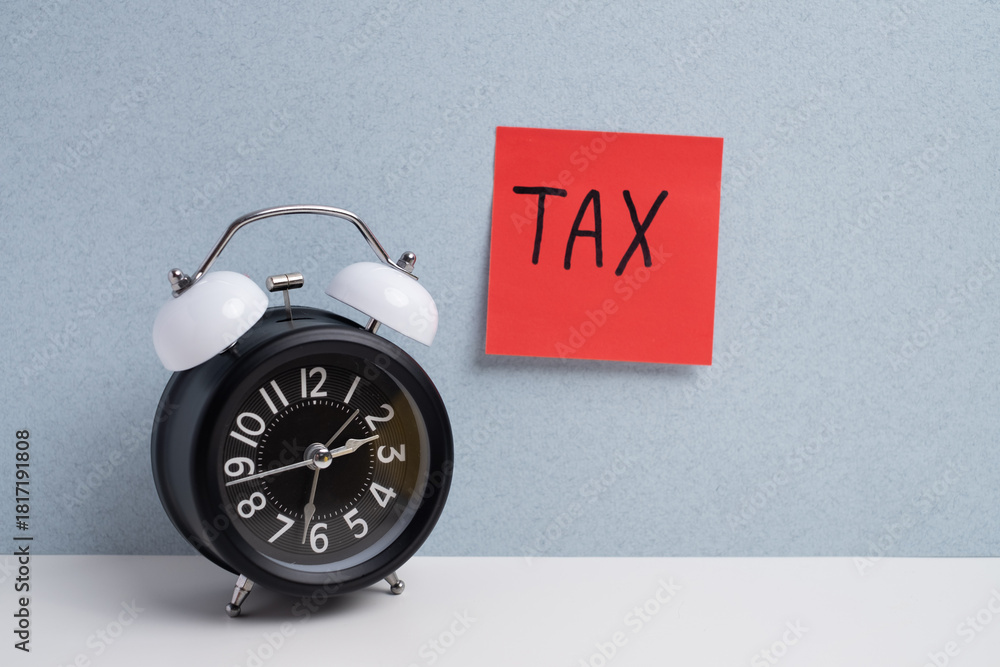 Stock-Foto „National Tax Day. Federal tax filing deadline in the United ...