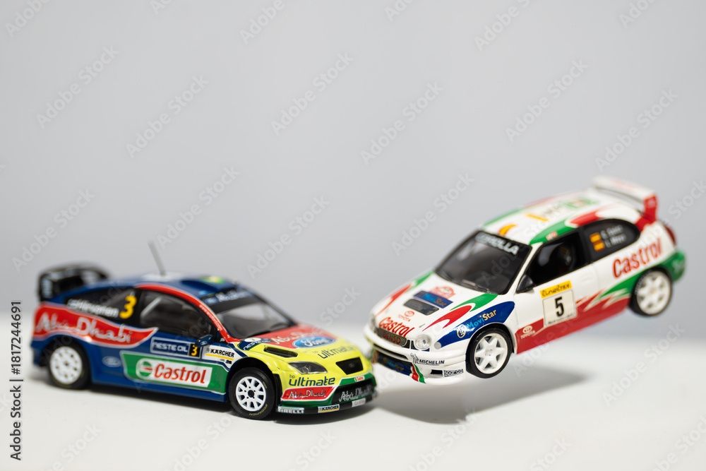 Bucharest Romania 23 November 2025.Scale models of a 2008 Ford Focus ...