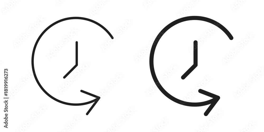 Wait time icon concept outline symbol design. Simple element ...
