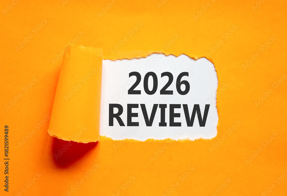 Photo Stock 2026 Review symbol. Concept words 2026 Review on beautiful ...