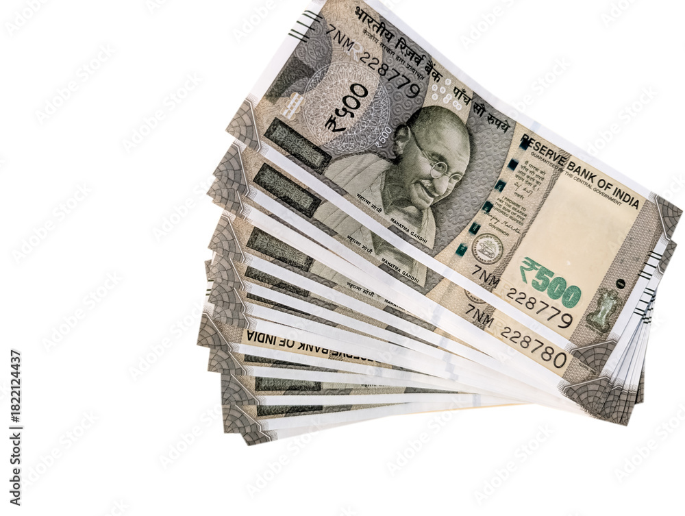 indian five hundreds rupee currency note Stock Photo | Adobe Stock