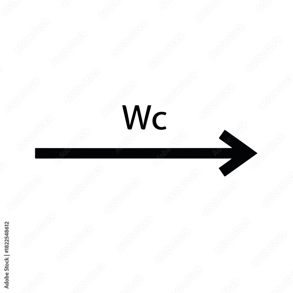 Vektor Force diagram illustrates force with arrow showing direction ...