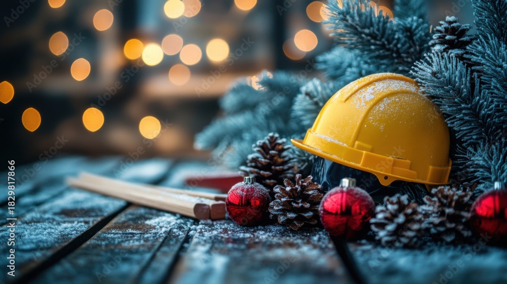 Stock-Foto „Holiday construction tools showcase workshop digital ...