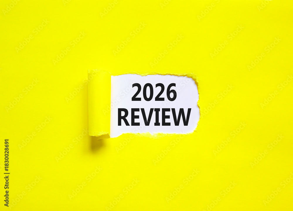Photo Stock 2026 Review symbol. Concept words 2026 Review on beautiful ...
