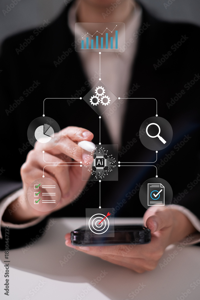 Programmer work bringing new technology innovation ai artificial ...
