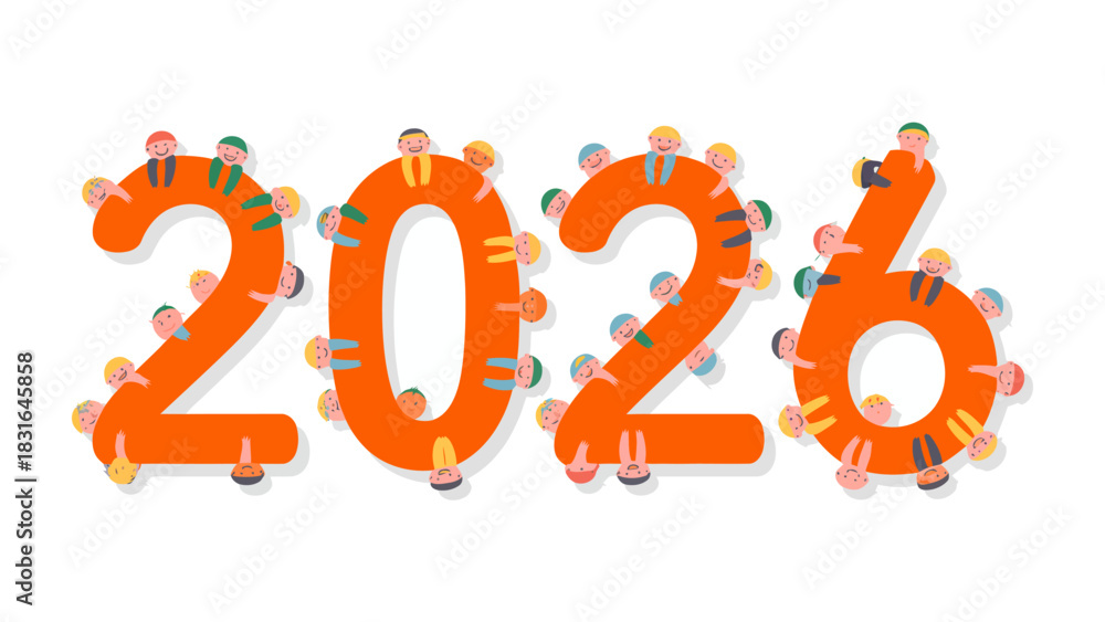 Image vectorielle Stock 2026: A visual representation of the year 2026 ...