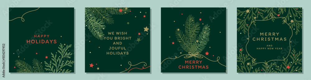 Стоковий вектор Christmas backgrounds for winter decor. Christmas ...