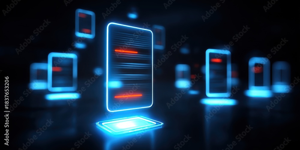 Giant floating screens project visual diagrams of program complexity ...