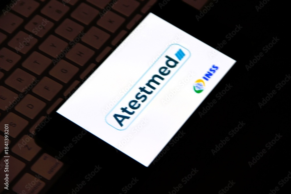 Stock-Foto „Atestmed - Sistema do INSS que permite solicitar o ...