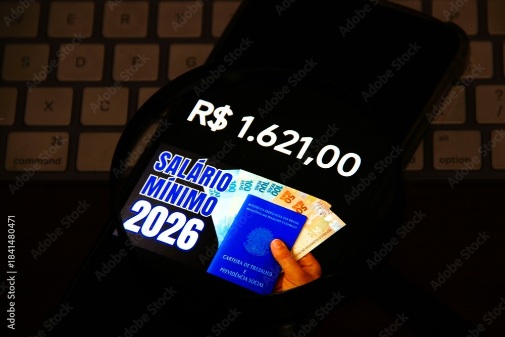 Valor do Salário Mínimo Brasileiro em 2026 - R$ 1.621,00 - Brazilian ...