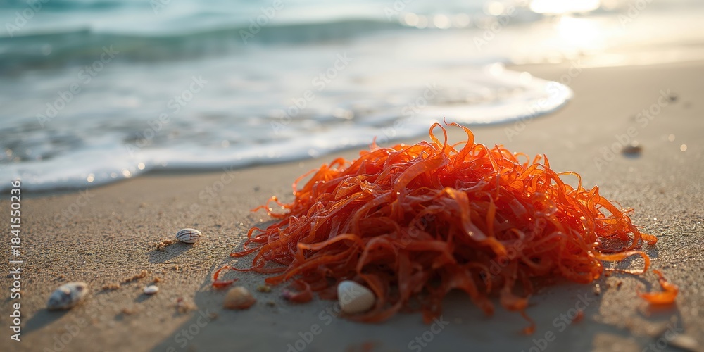 Agar weed shown in its raw form used for agar manufacturing ...