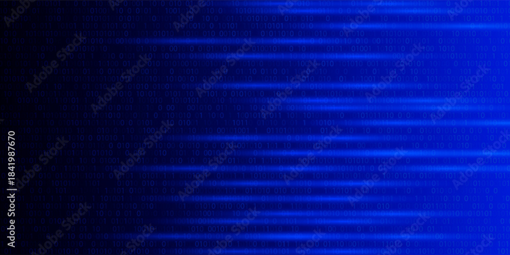 Stock-Vektorgrafik „Blue Binary Data Software Programming Code Background. Random Parts of ...