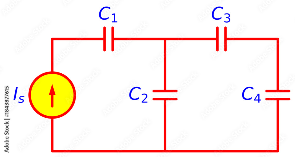 Editable Capacitor Network Circuit with Independent Current Source Is ...