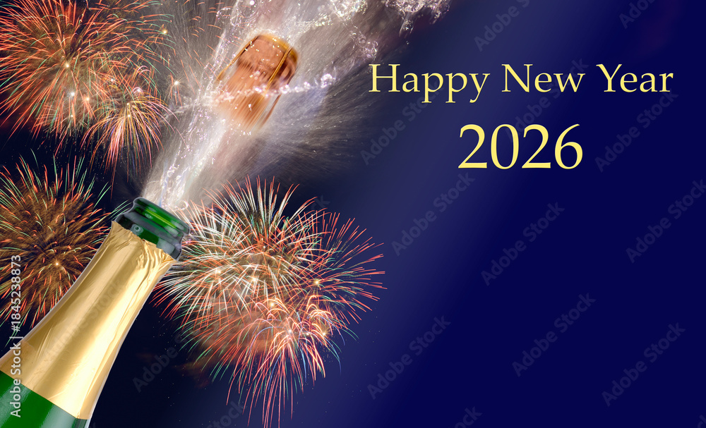 Photo Stock Neujahr und Silvester mit Jahreswechsel von 2025 auf 2026 ...