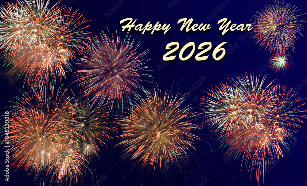 Photo Stock Neujahr und Silvester mit Jahreswechsel von 2025 auf 2026 ...