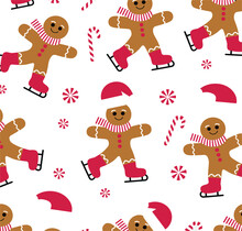 Wallpaper Gingerbread Man Skating Free Stock Photo - Public Domain Pictures