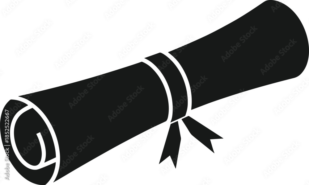 Simple flat graphic design of a legal parchment document used for ...