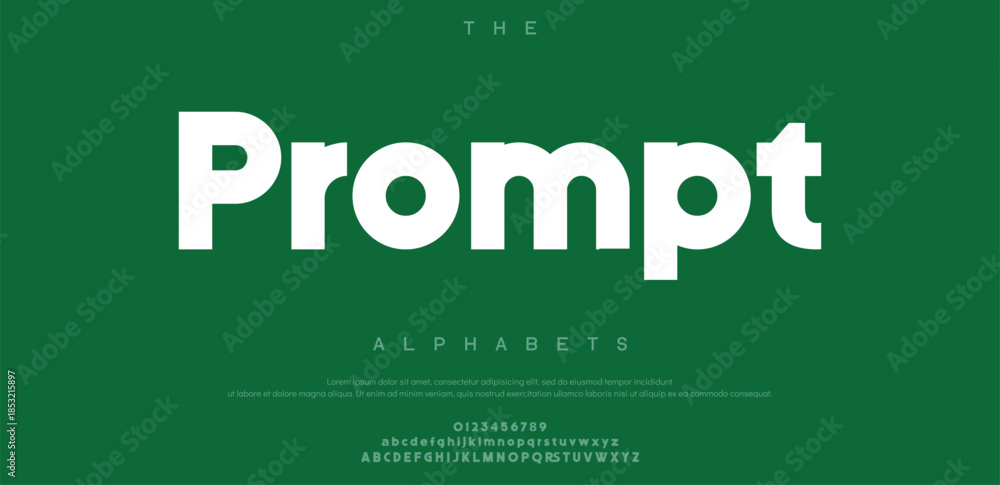 Prompt Minimal modern luxury logo alphabet font. Typography abstract ...