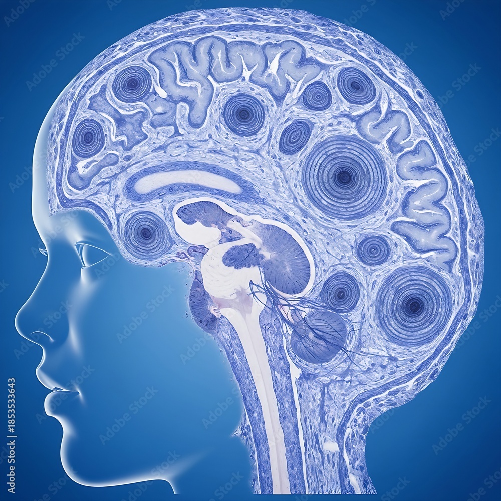 Chronic Traumatic Encephalopathy (CTE): A cross-section of brain tissue ...