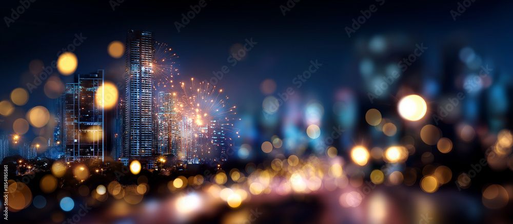 Stock-Foto „2026 number construction theme heavily defocused background ...