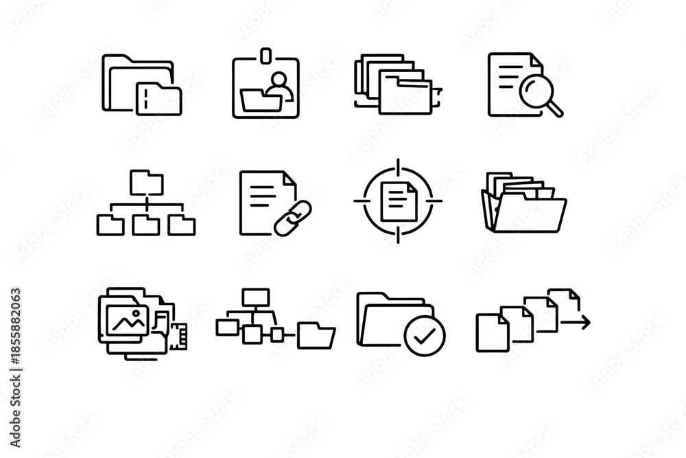 Clarity icons naming file vector contextual name association structure ...