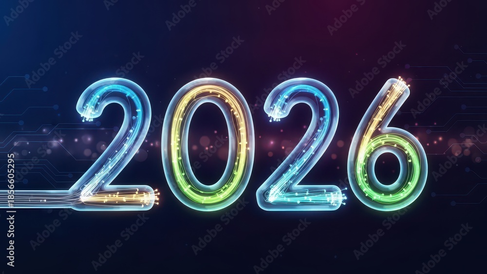 Illustrazione stock di New Year 2026 design, 2026 New Year design ...