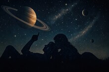 Couple, Lovers, Romance, Planets Free Stock Photo - Public Domain Pictures