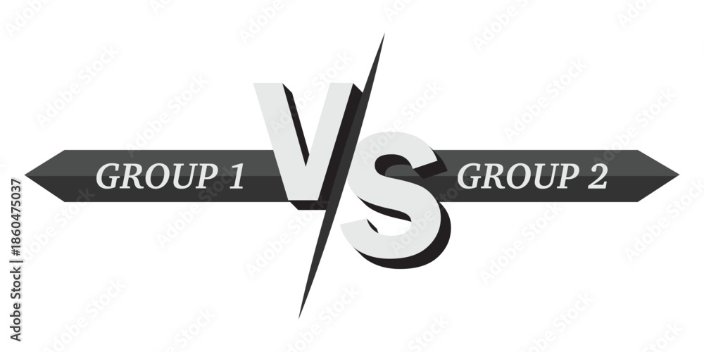 VS battle logo or versus letters pictogram design. VS symbol for ...