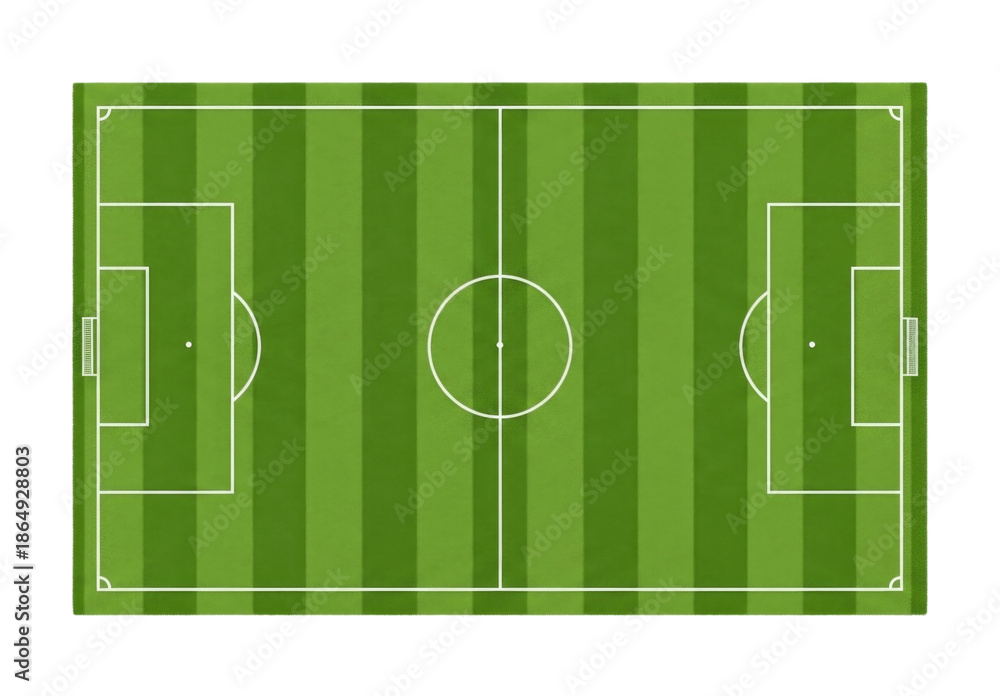3d soccer field transparent background cutout png Stock Photo | Adobe Stock