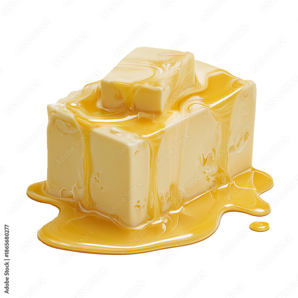 melted butter block dripping png transparent background 素材庫相片 | Adobe Stock