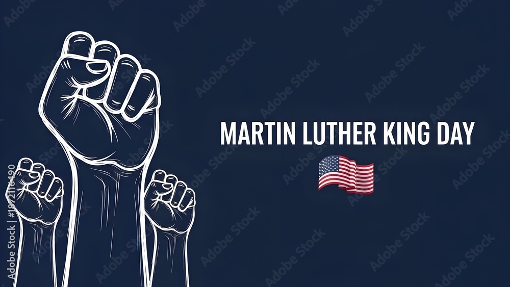 Stock-Illustration „Honoring MLK Day A Celebration of Civil Rights ...