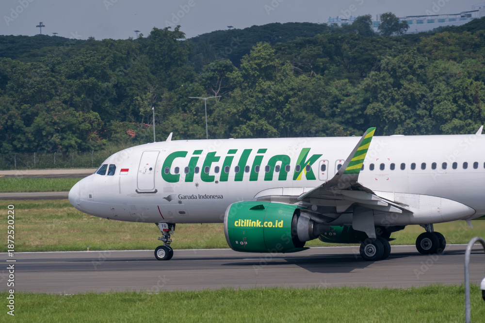 angerang, Indonesia, December 25, 2025: A close-up view of a Citilink ...