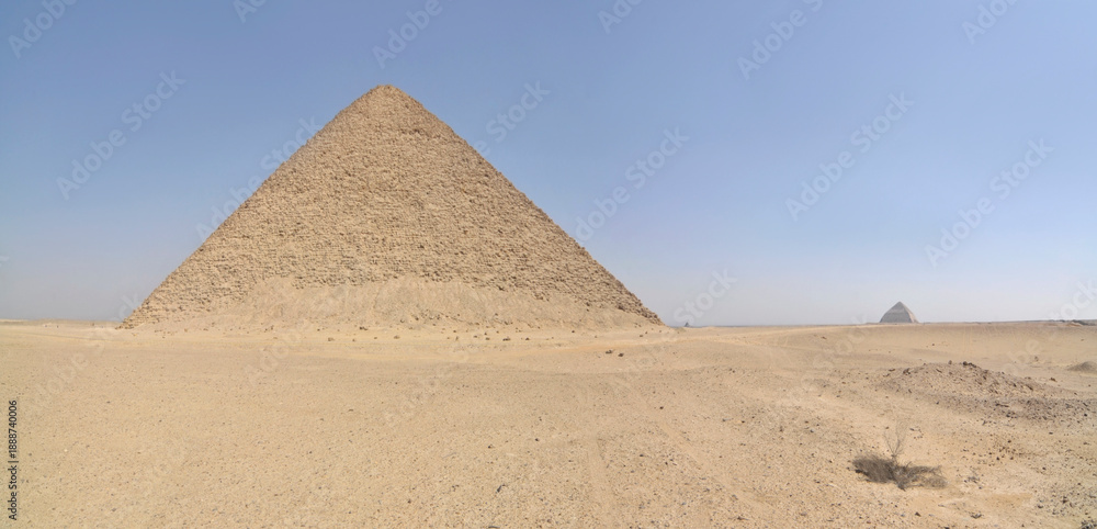 The Red Pyramid, also called the North Pyramid the largest of the ...