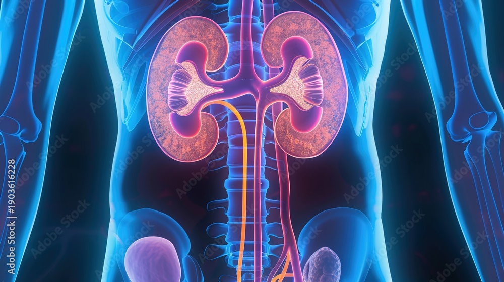 ภาพประกอบ Stock Kidney Stones Medical Infographic and Anatomical ...
