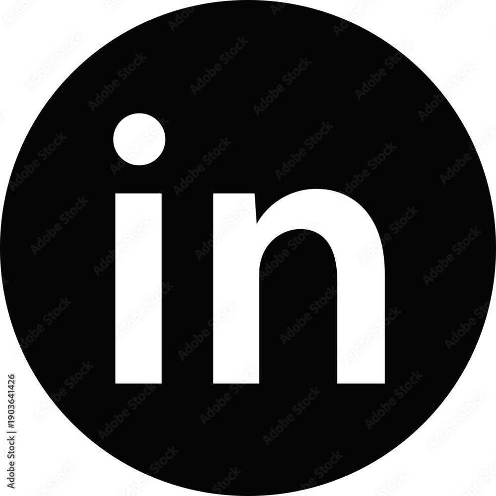 Stock-Vektorgrafik „LinkedIn Icon Vector Illustration for Social Media ...