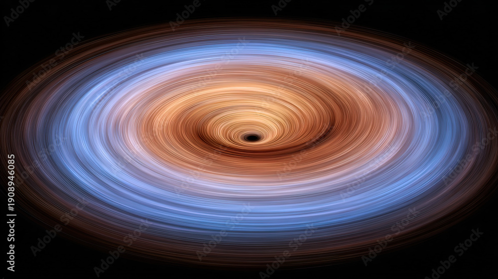 Foto de Stock inflection. A dark matter vortex warping the fabric of ...