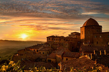 Volterra Sunset Free Stock Photo - Public Domain Pictures