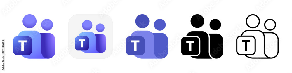 New Microsoft teams logo 2026. MS team icon transparent png. Scalable ...