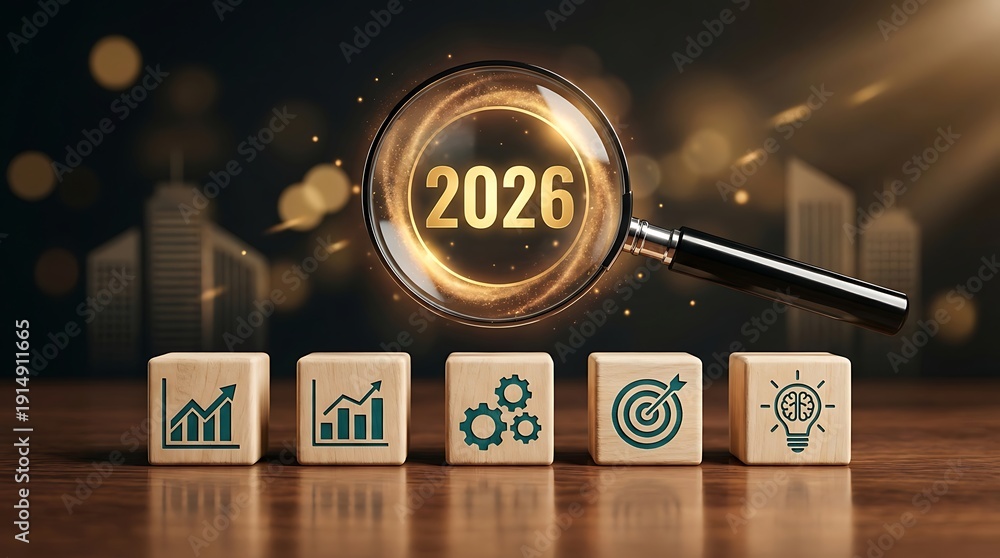 Stock-Foto „2026 Business Strategy and Planning Concept.“ | Adobe Stock