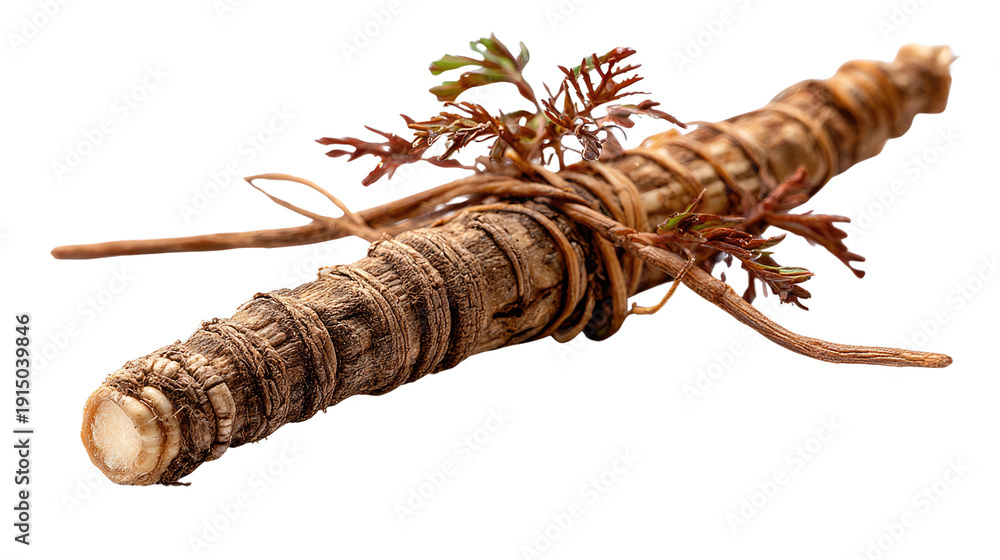 Healthy Herbs: Detailed look at a rare, herbal root, its unique texture ...